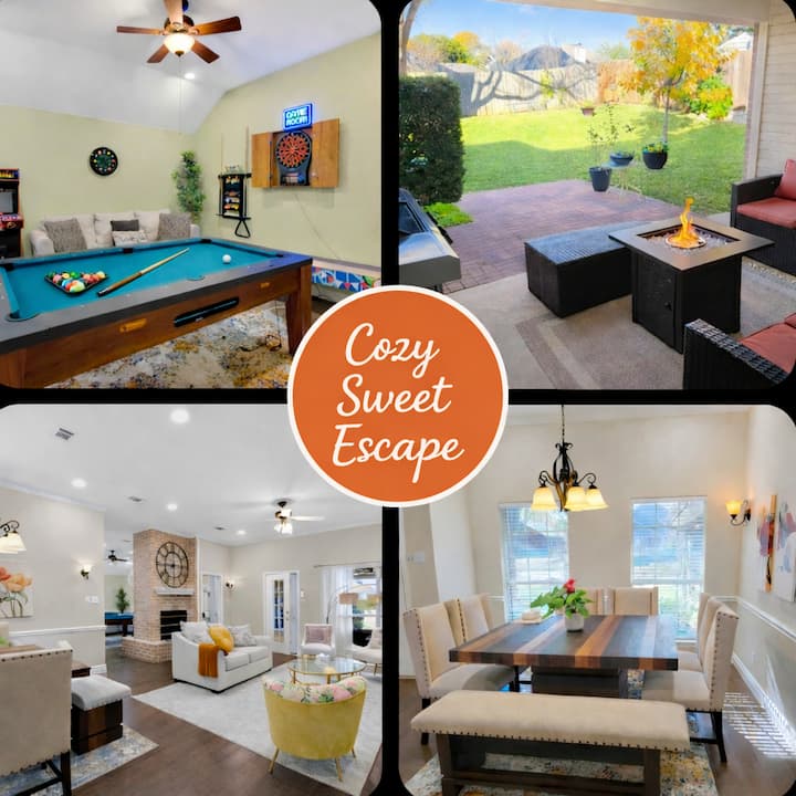 Dfw Family Fun Retreat Game Room Arcade Work Grill - North Richland Hills, TX