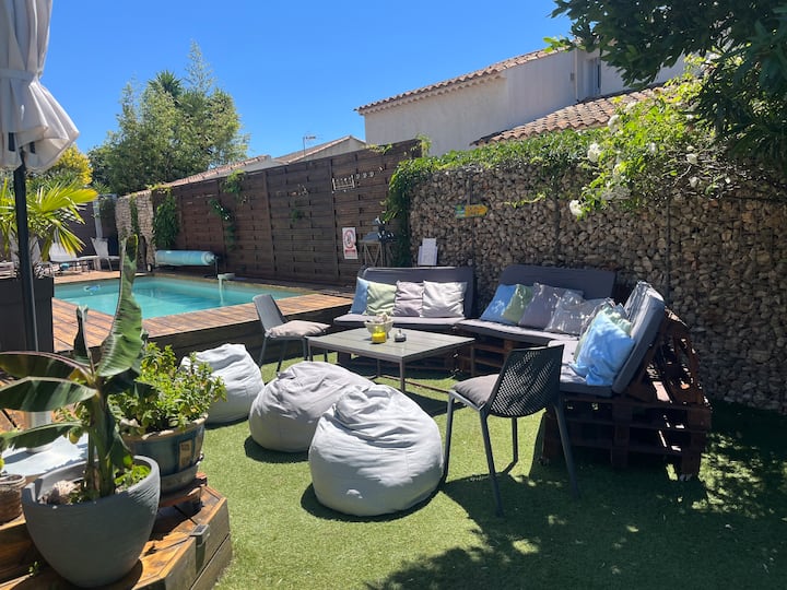 Ti Kaz 1 à 4 Pers. Piscine Et Pétanque - La Seyne-sur-Mer