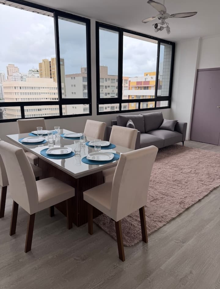 Passos Da Praia • 3 Dorm Com Ar • 117 M² • - Santos