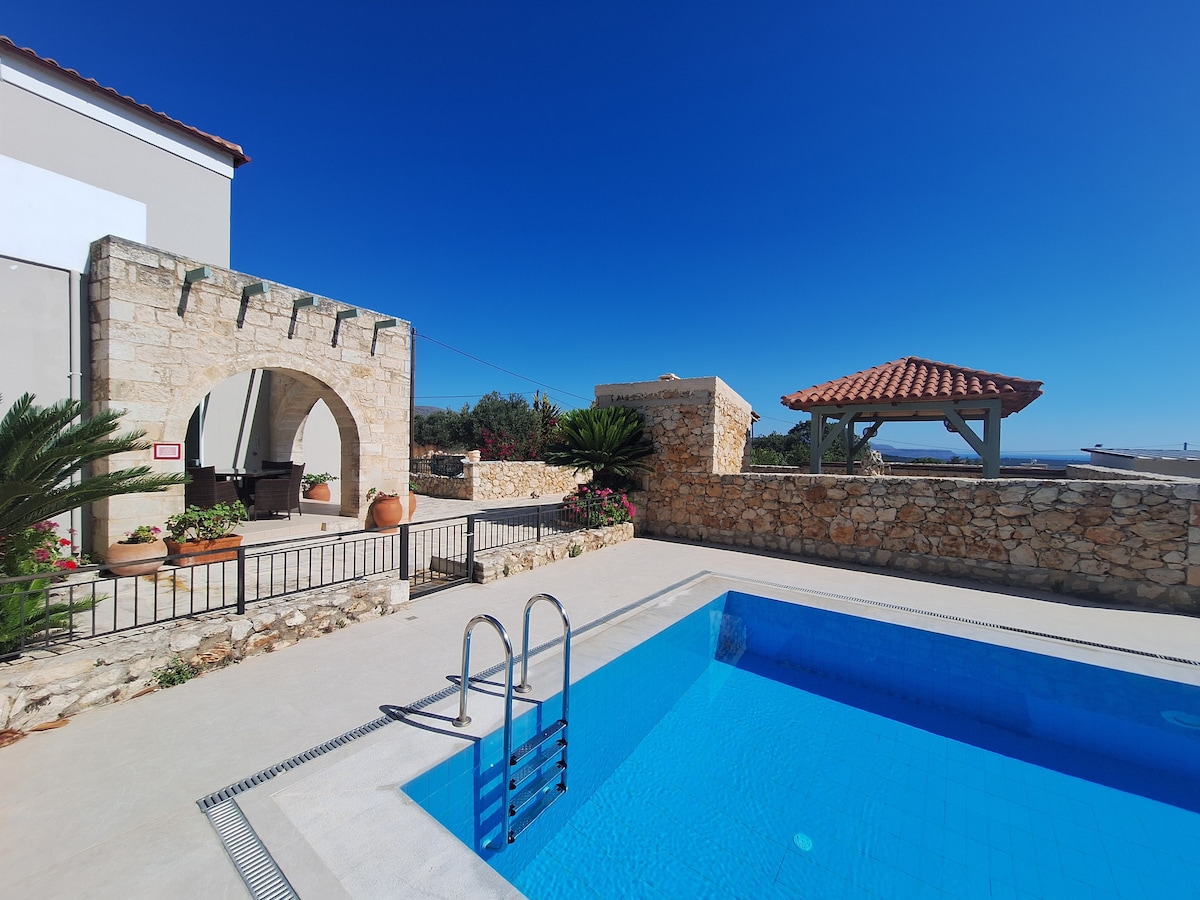 White Rose Villa Neo Chorio Crete - Villas for Rent in Neo Chorio ...