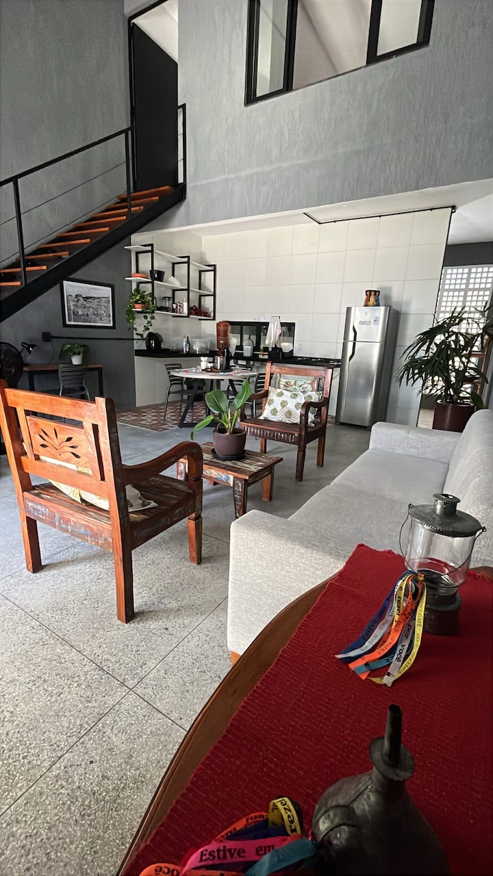 Loft Novo Centro: Sombra Do Juá Ar, Wi-fi, Garagem - Juazeiro do Norte