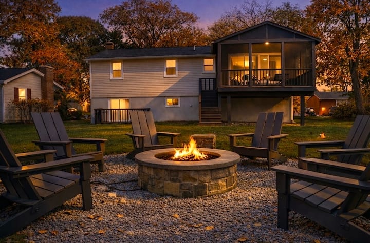 Sleeps 12 | Firepit+bar | 10 Mins To Downtown - Arnold, MD