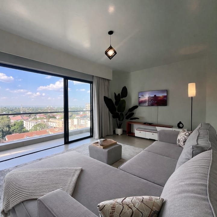 Stunning City View | Modern 1br W/ Balcony, Pool - Kenya