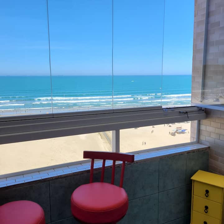 Flat Com Sacada Frente Mar Guilhermina - Brasil