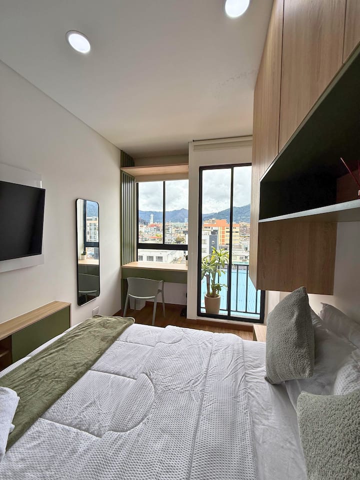 Renteo | Green & Modern Loft Cityview · Castellana - Bogotá