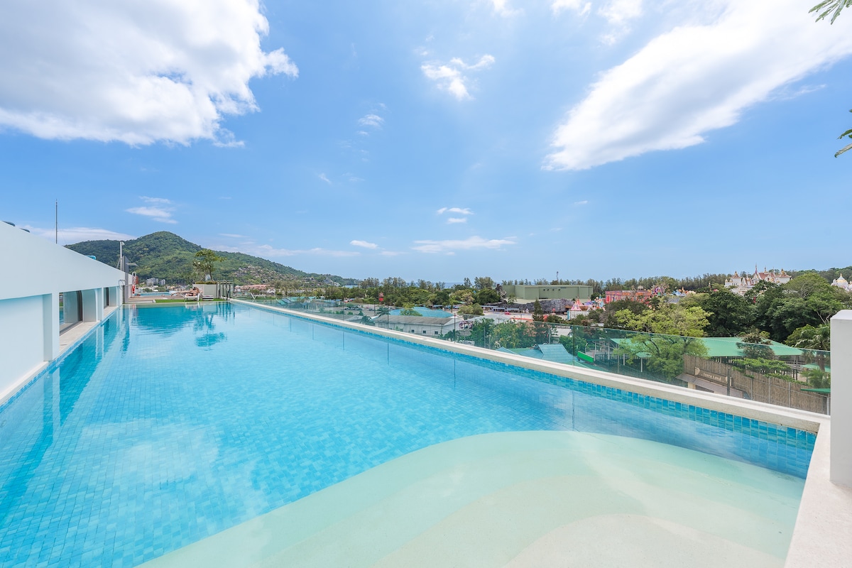 *Beach 3 Mins Away+ Sunset Rooftop Pool Views C190 - Flats for Rent in ...