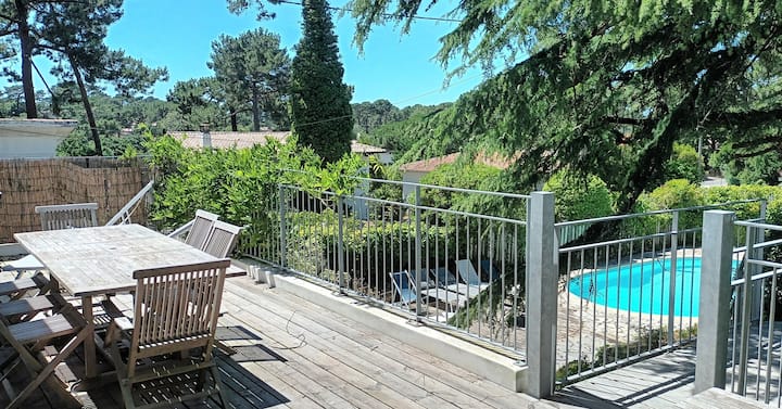 Abatilles Maison Familiale 5 Chambres Et Piscine - Arcachón