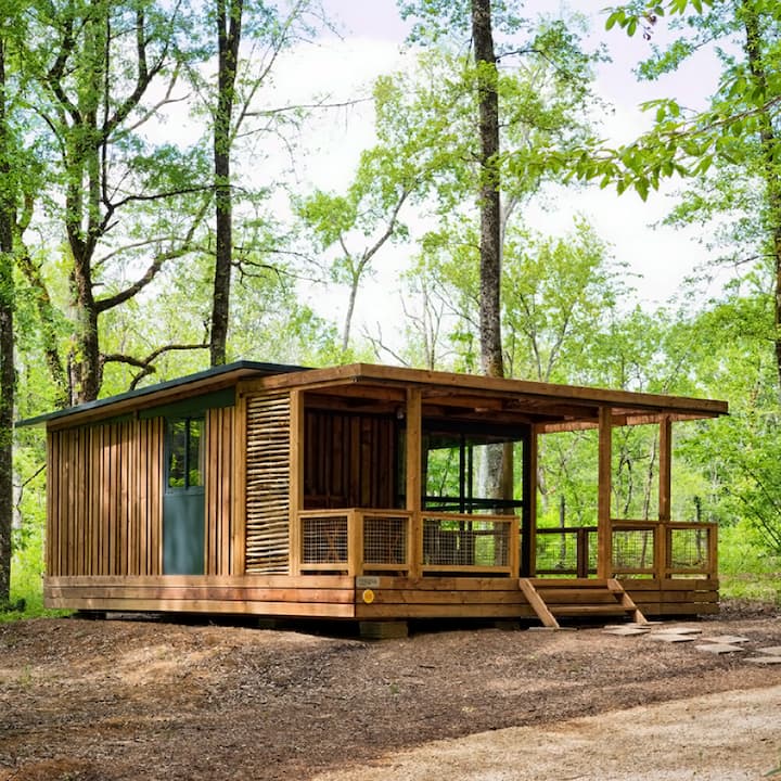 Camping La Clairière - Chalet Forêt (5 P.) - Gourdon
