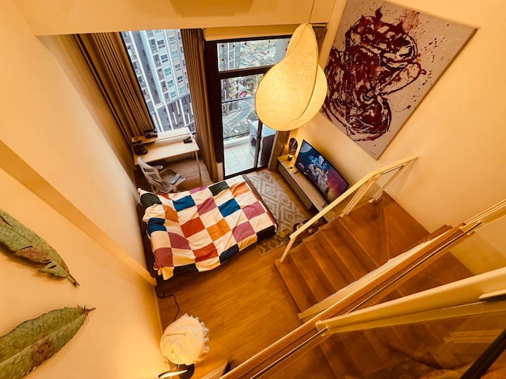 <B68>rama9 Duplex Condo/rca/bkk Hospital/max4pers - Bangkok