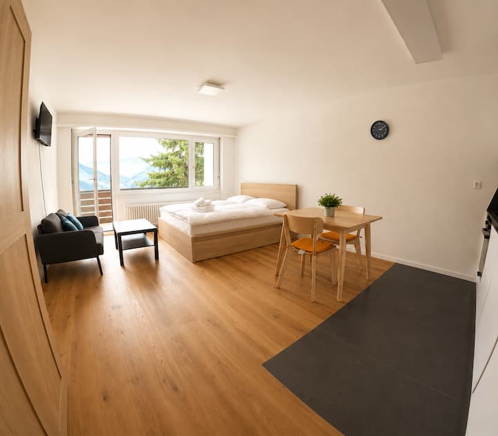Balkon Mit Bergblick | Direkt Bei Piste & Bahn - Loèche-les-Bains
