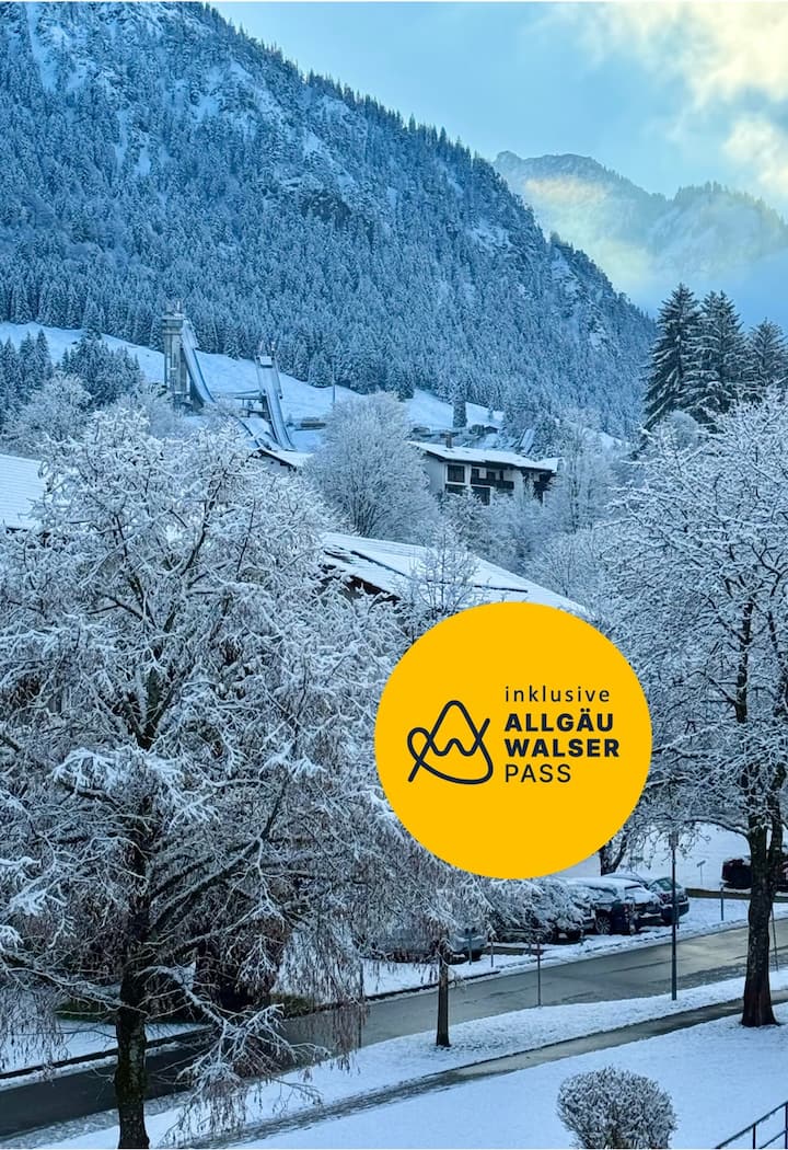 Apartment Mit Bergblick & Balkon 3 Min Zum Skilift - Oberstdorf