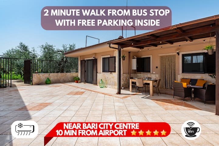 [10 Min Airport + Wifi] Wonderful Villa 5 Stars - Bari
