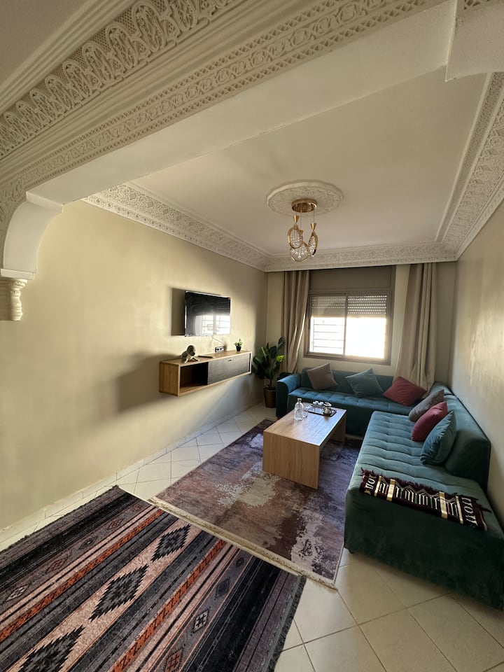 Appartement Moderne Avec Wifi, 5 Min De L’aéroport - Salé