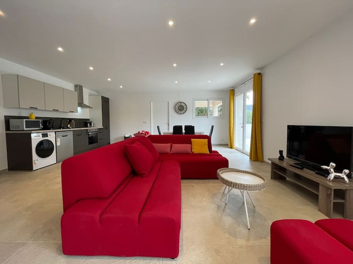 La Corse Au Calme "Appartement Rouge " - Figari