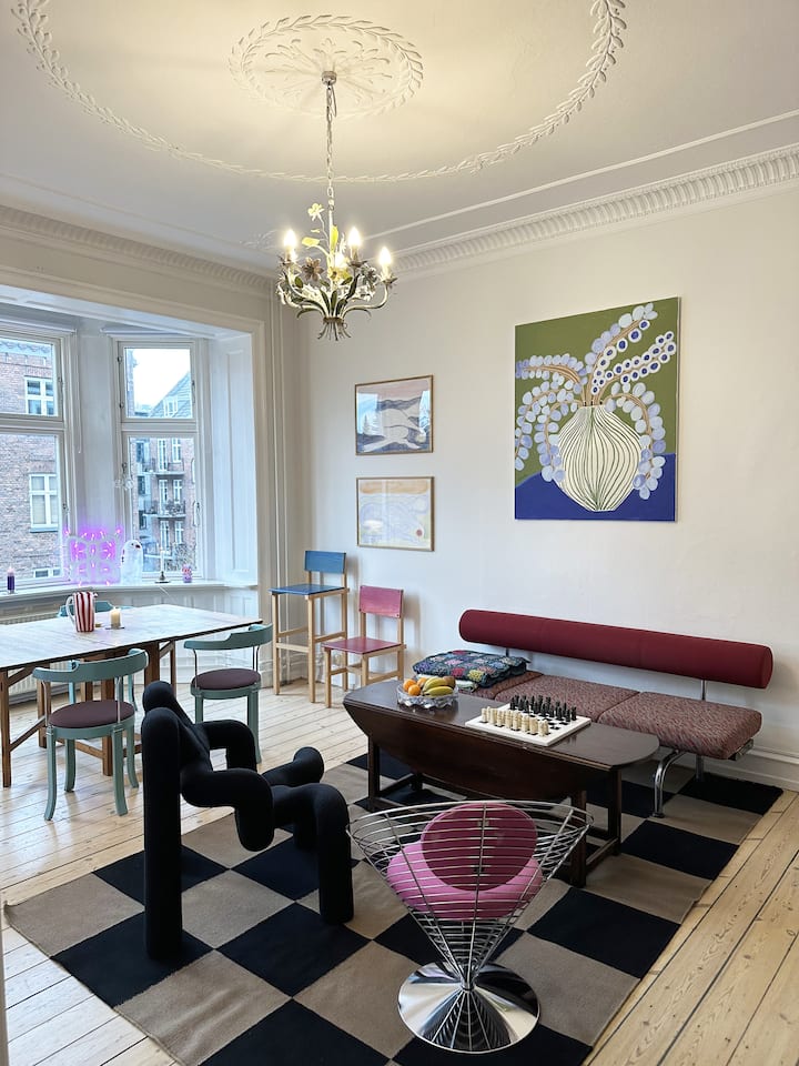 Stylish 90 M² Apartment - 4 Rooms, 2 Bedrooms - Kopenhag