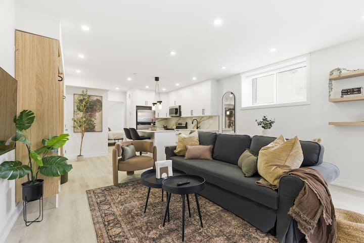 New Modern 1br Basement Near Downtown Free Parking - Ottawa