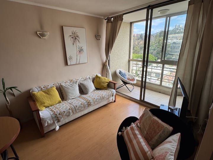 Viña Del Mar Arriendo Dpto. Amoblado Para Familia. - Viña del Mar