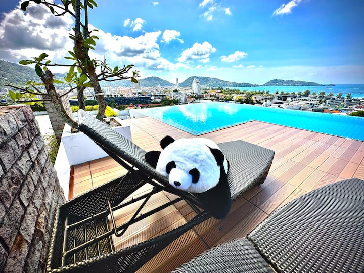 Cozy Panda Patong | Modern Studio | Infinity Pool - Patong Beach