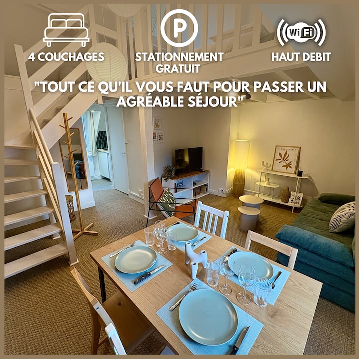Duplex De Charme 4 Pers • Stationnement Gratuit - Arras
