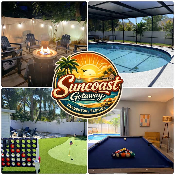 Pool-fire Pit-putt Putt-games-10 Min To Beach - Anna Maria Island, FL