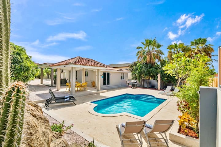 3br 2ba Private Home W/ Pool, Bbq & Garden - Aruba