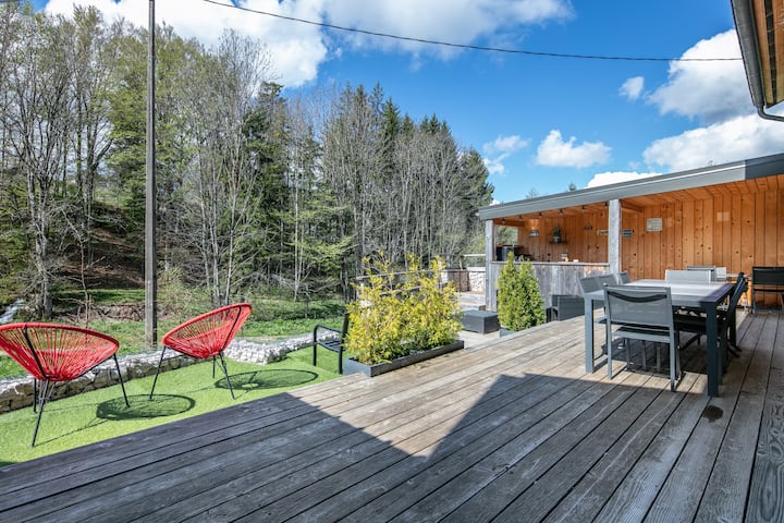 Lodge 140m² · 12p · Grande Terrasse Face Rivière - Corrençon-en-Vercors