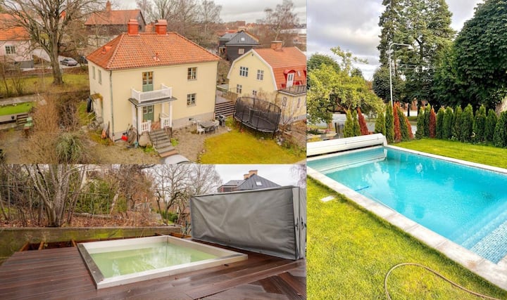 Spa & Pool Villa Nära Mall Of Scandinavia - Stockholm