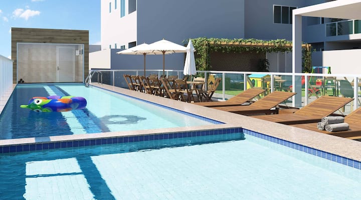 Férias Perfeitas | 3 Qt. Suítes Novo Perto Do Mar - Vila Velha