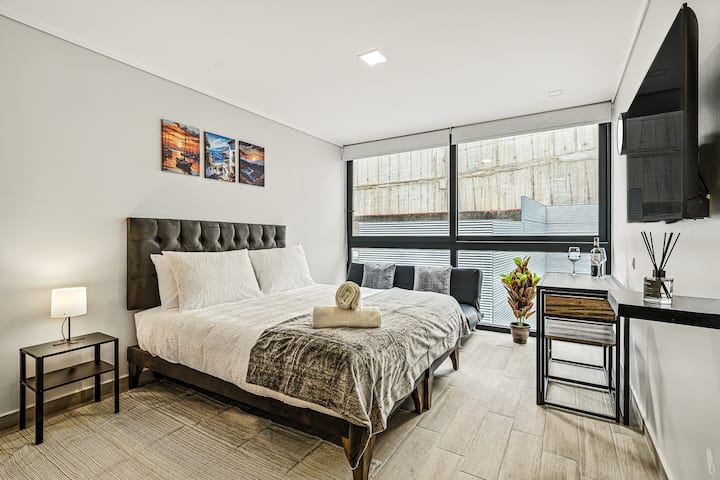 Estudio Full Equipado Y Céntrico Junto Al Metro - Santiago