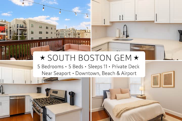 Southie Dream 5bd/2bath W/sky Deck | Near Airport - 보스턴