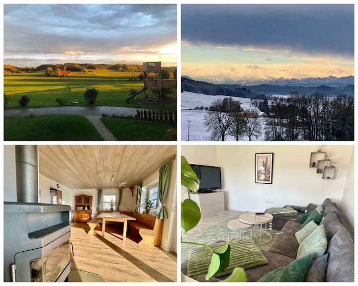 Ruhiges Ferienhaus Mit Garten & Weitblick - Bad Wurzach