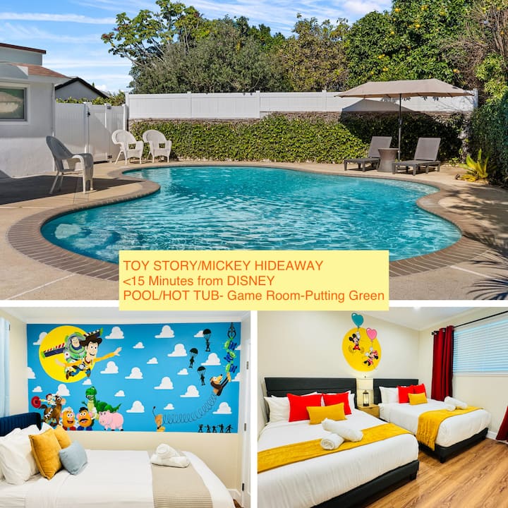 Fun Disney Oasis |Pool, Hot Tub, Game Rm, Fire Pit - Anaheim, CA