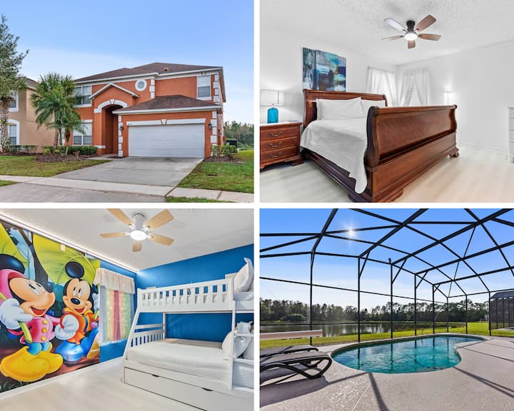 Comfortable 6-bedroom Getaway Near Top Attractions - Kissimmee