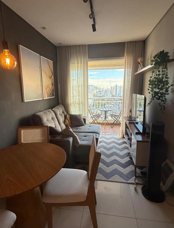 Studio Mundi Ar Cond - Piscina - Churras & Vaga - Santos