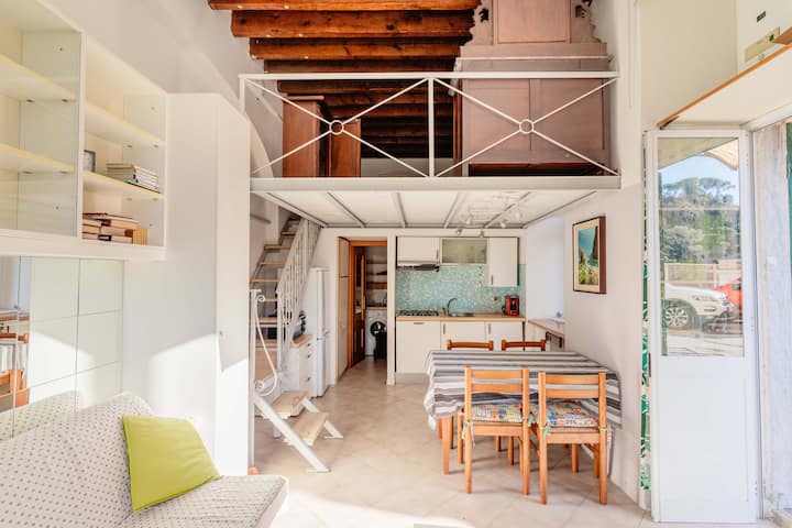 {Soppalco Romantico} - 2 Minuti Dal Mare E Centro - Camogli