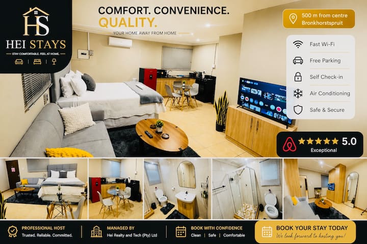 Clean Private Bachelor | Fast Wifi | Self Check-in - Bronkhorstspruit