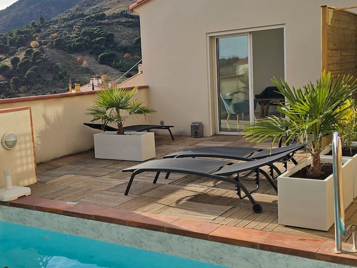 Piscine Chauffée Privative Au "Nid De Paulilles" - Port-Vendres