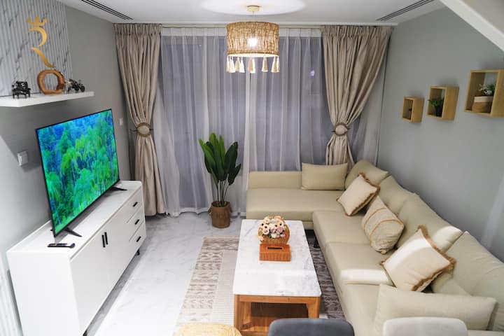 Elegant 2br Jade Serenity | Modern City Haven - Aéroport d'Abou Dabi (AUH)