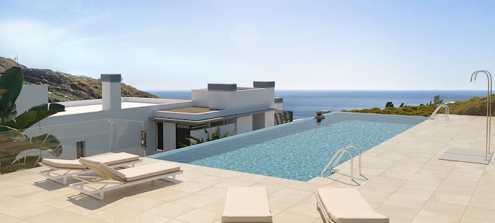 Modern Apartment With Rooftop Pool - Carvajal - Fuengirola