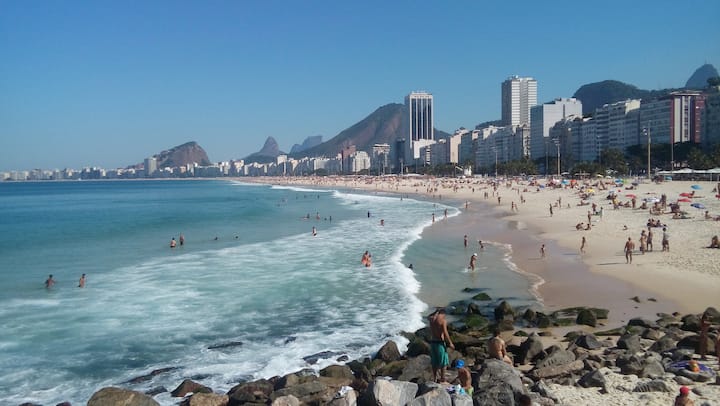 Copacaba - Apto Sala 2 Quartos, Melhor Localização - Copacabana