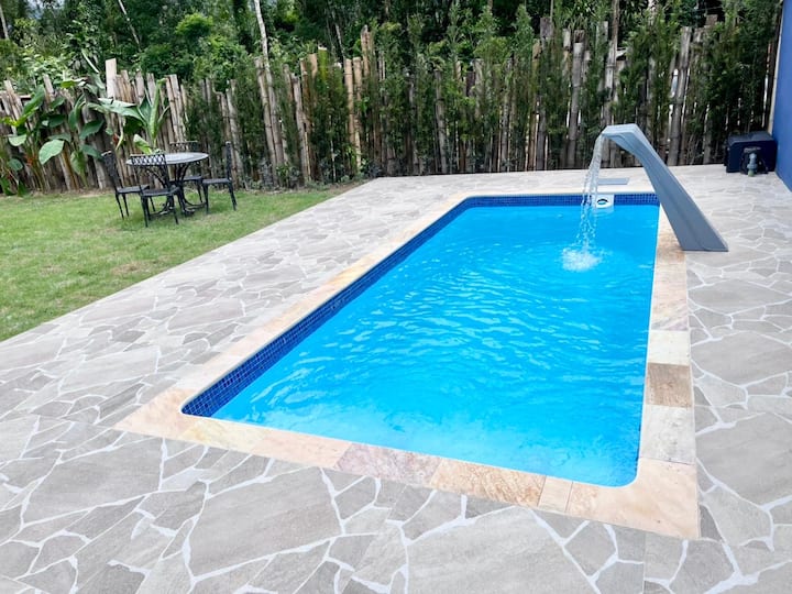 Linda Casa Com Piscina Próxima As Praias - Ubatuba