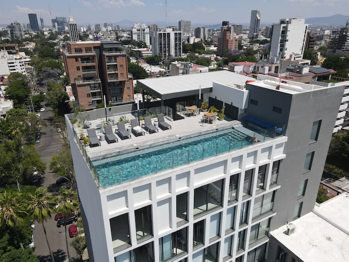 Brand-new 2br Apartment In Americana Area·wifi·a/c - Mexico