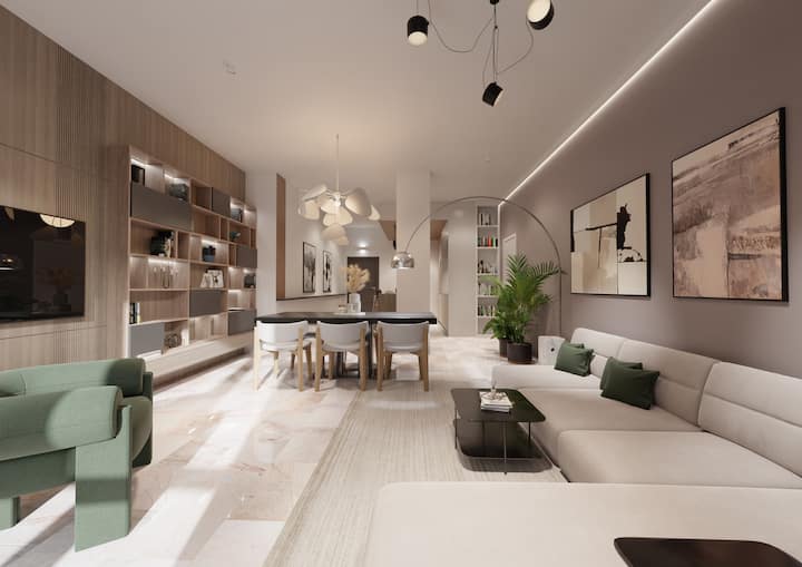 Luxury Design Penthouse With View 3-bedroom - Bologne