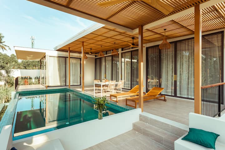 3 Br Family Villa With Pool, 5 Min To The Sea - Ko Pha Ngan