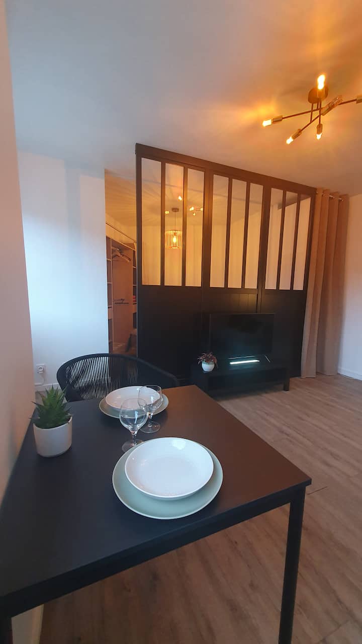 Joli Appartement T1 Bis - Parking - Challes-les-Eaux