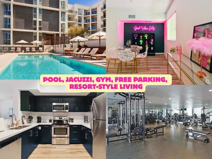 Resort-style Hollywood Apt | Pool • Gym • Parking - Exposition Park - Los Angeles