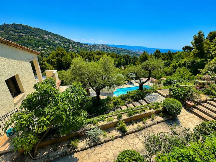 Villa D’exception Au Cœur Des Oliviers • Vue Mer - Grasse