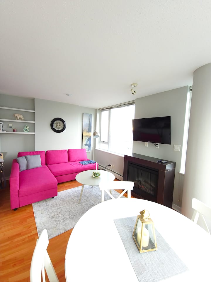 Steps To World Cup Stadium | Skytrain + Food Below - Vancouver