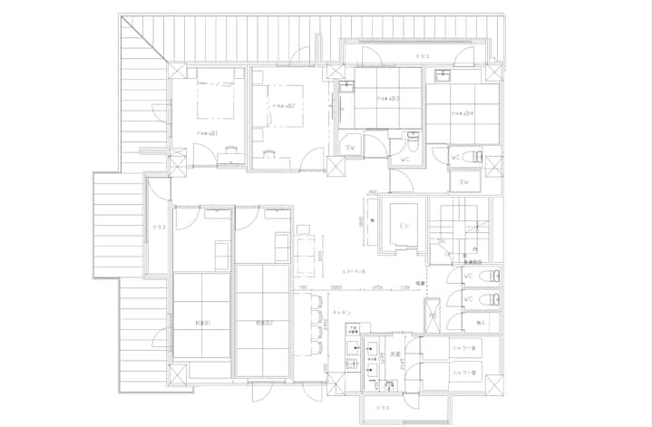【Kyotofish·uno3f】160㎡ Private Suite - Kyoto