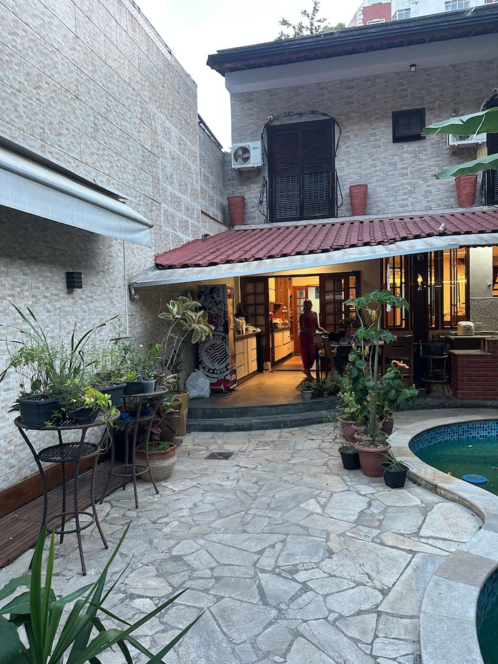 Casa De Festas Para 50 Pessoas Churrasco E Piscina - Santos